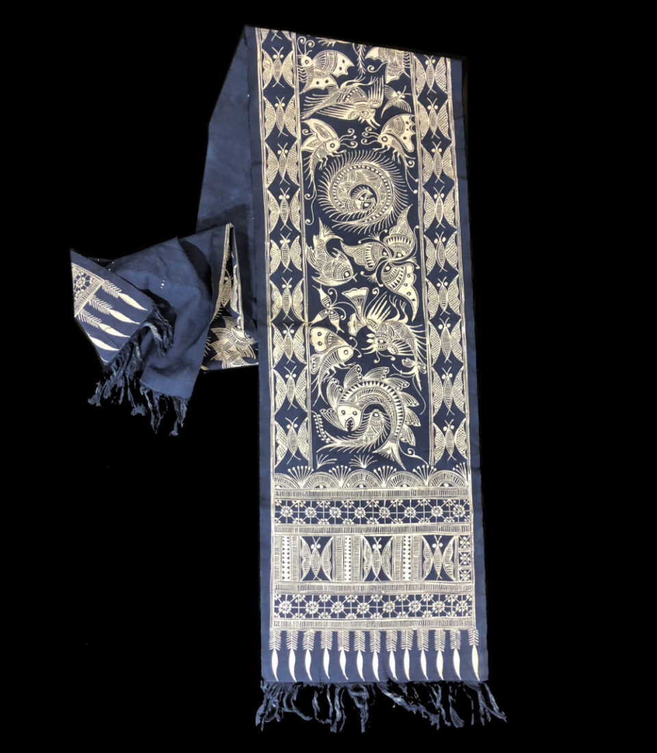 Miao Indigo Dyed Handloom Batik ~ Butterfly Mother Border Pattern II ...